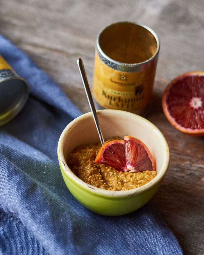 Kurkuma Porridge mit Blutorange - SONNENTOR.com